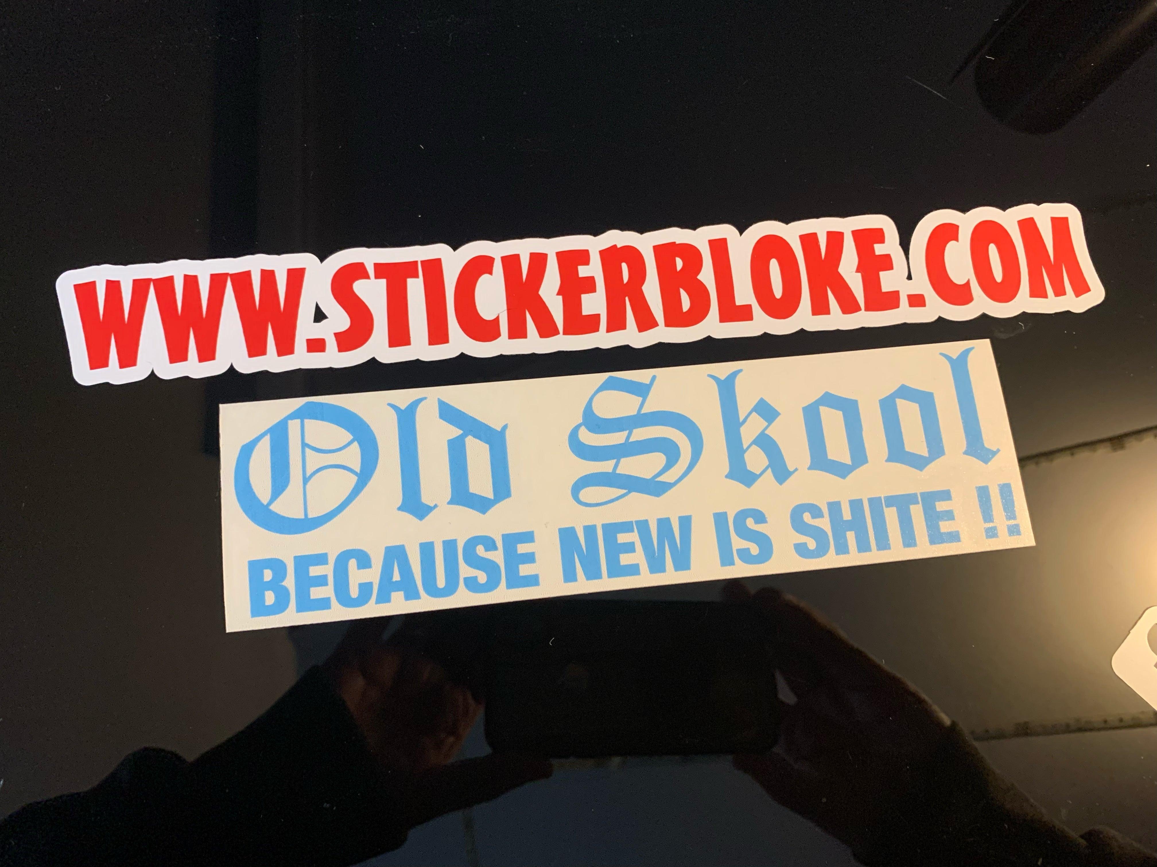 OLD SKOOL STICKERS/DECALS – STICKERBLOKE