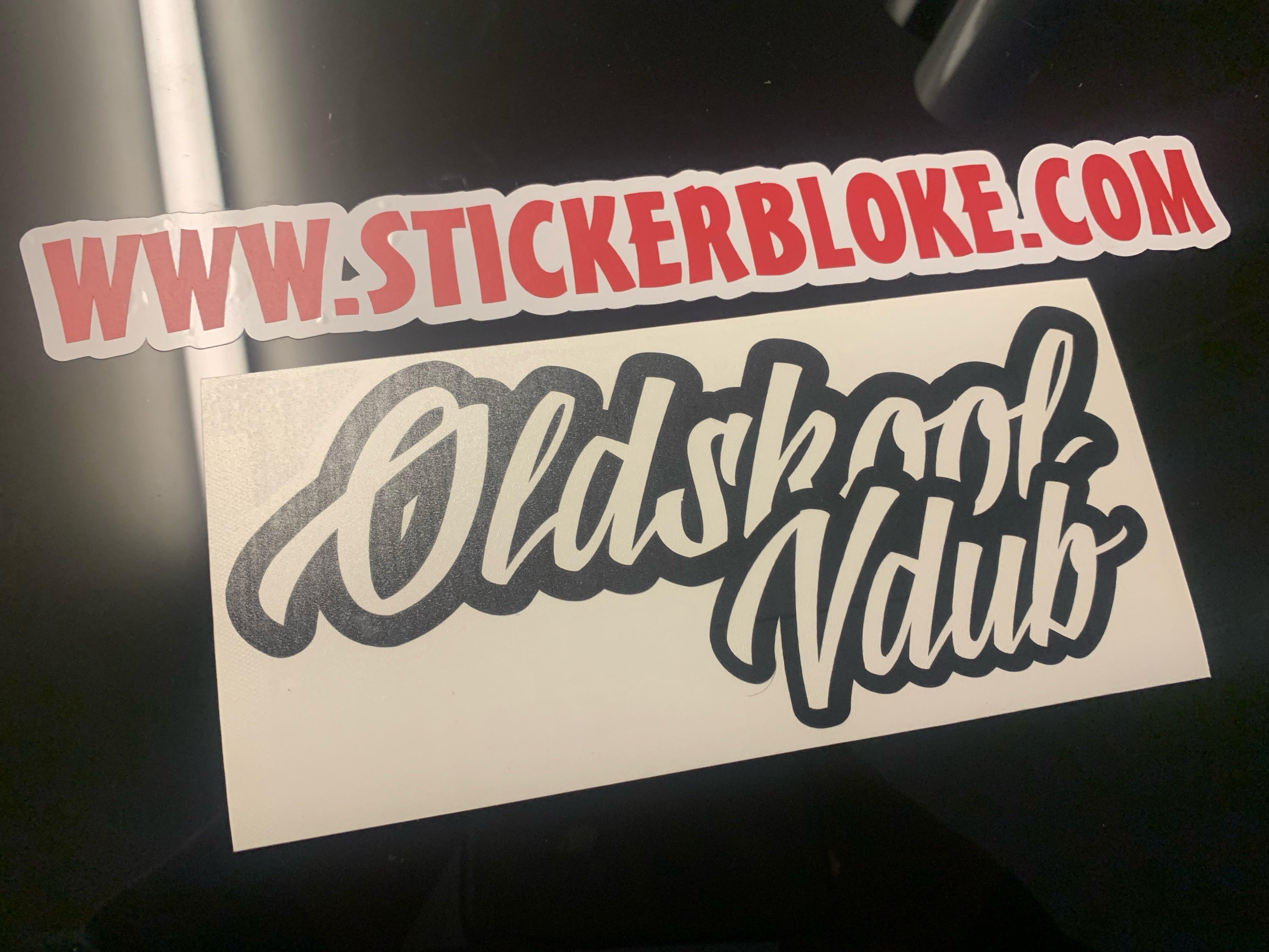 OLDSKOOL VDUB STICKER – STICKERBLOKE