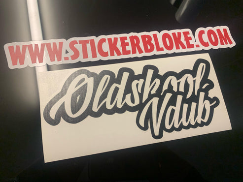 OLDSKOOL VDUB STICKER – STICKERBLOKE