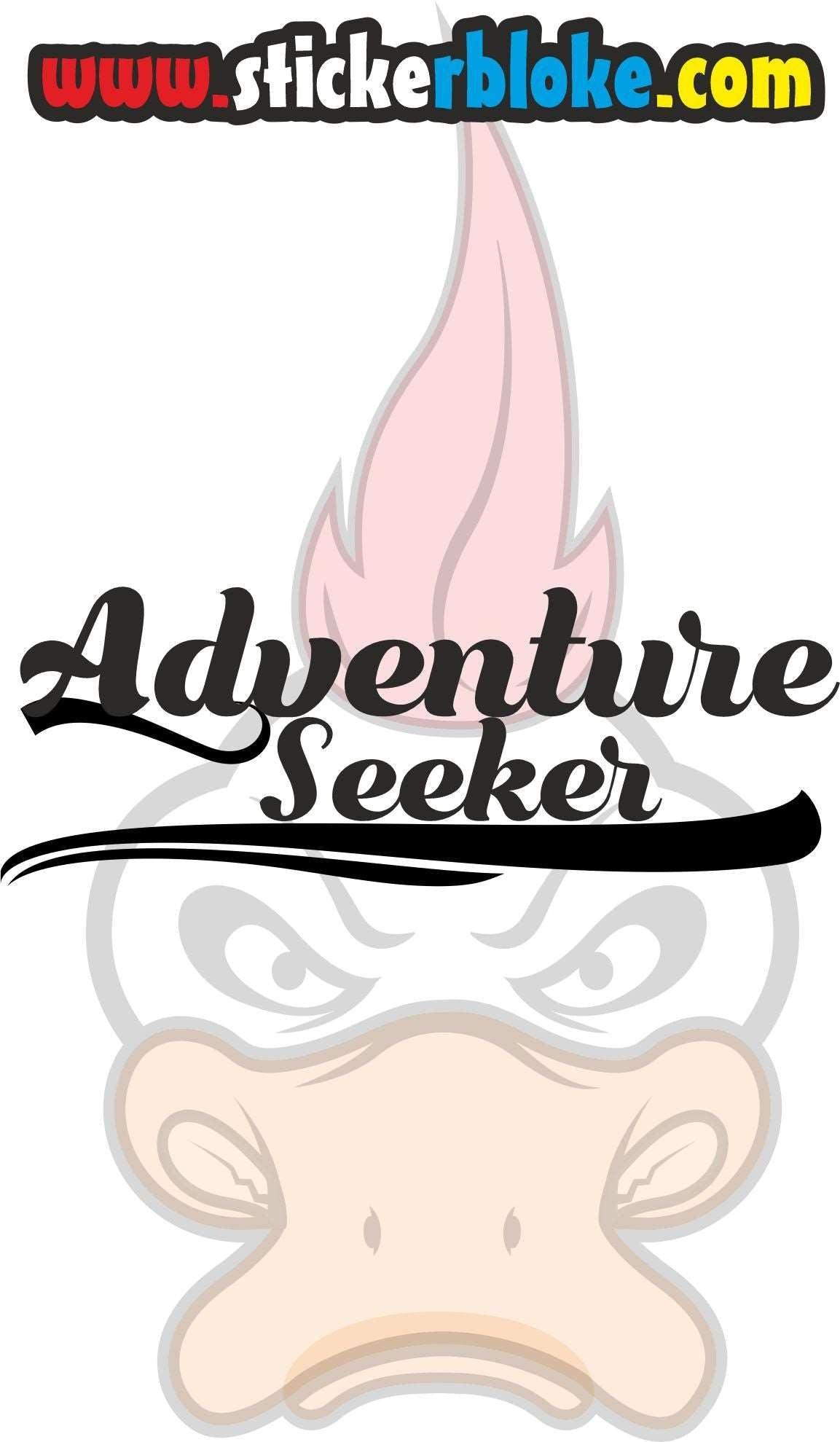 ADVENTURE SEEKER WORDING – STICKERBLOKE
