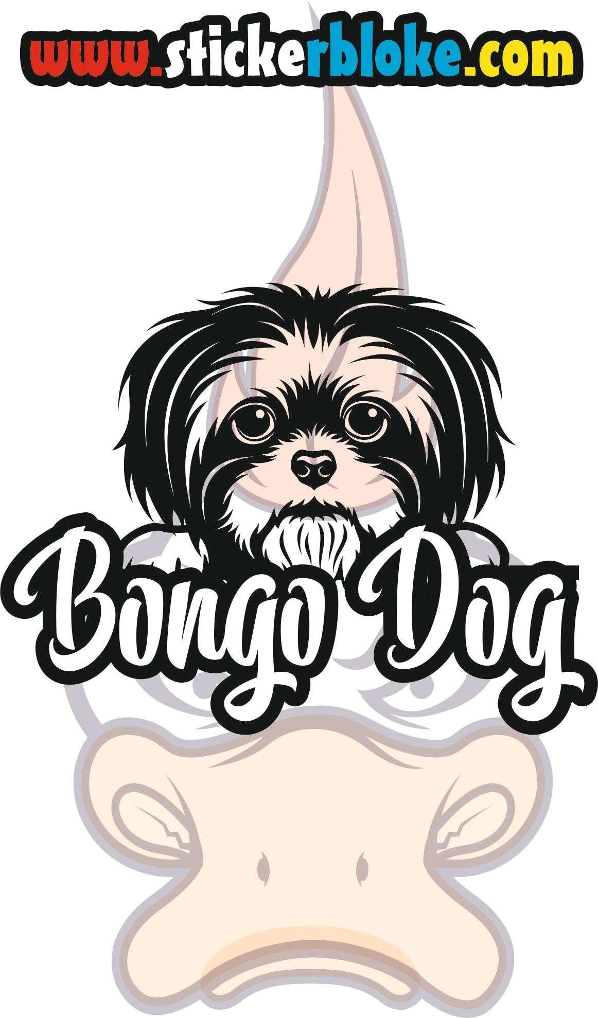 BONGO DOG SHIH TZU STICKER – STICKERBLOKE