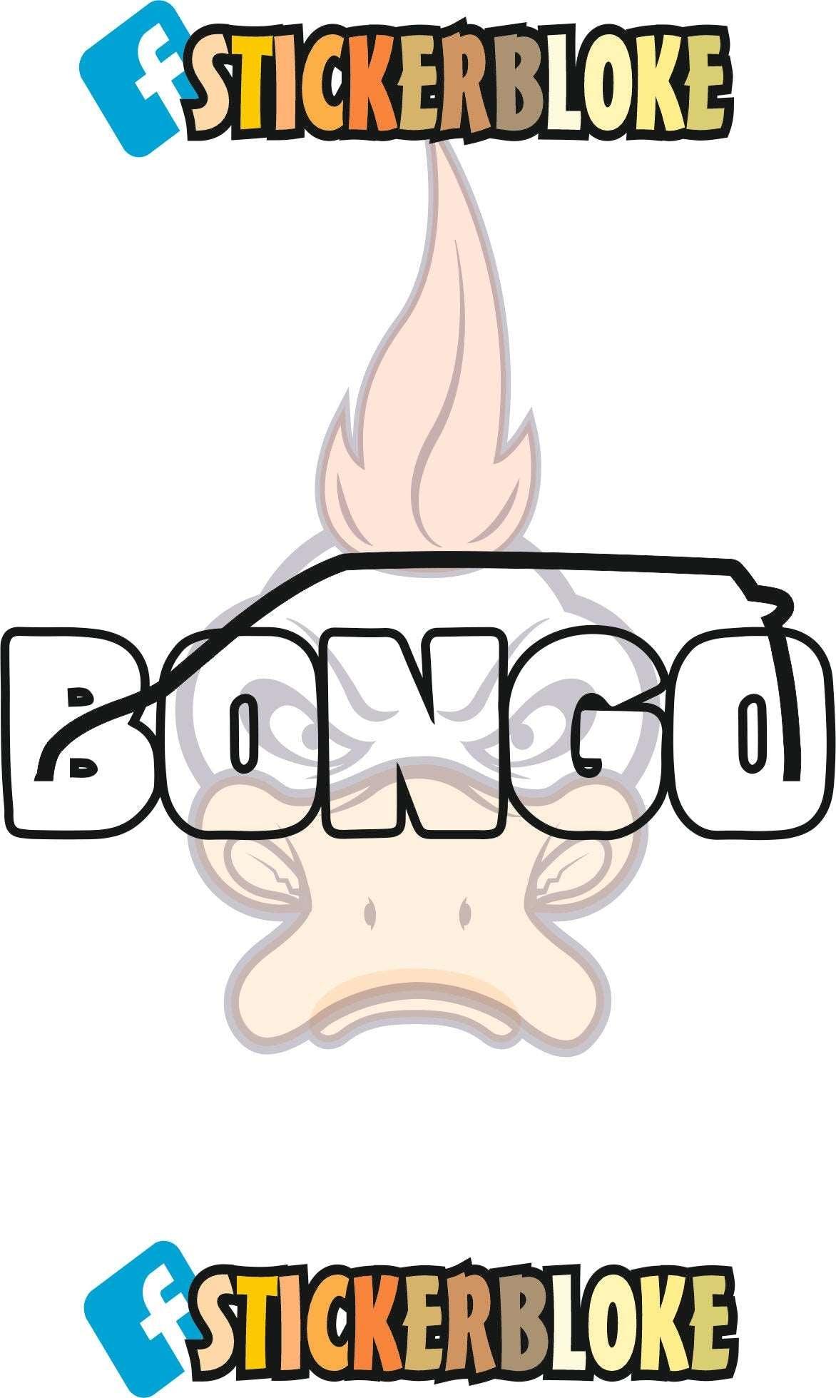 BONGO WORD WITH OUTLINE – STICKERBLOKE