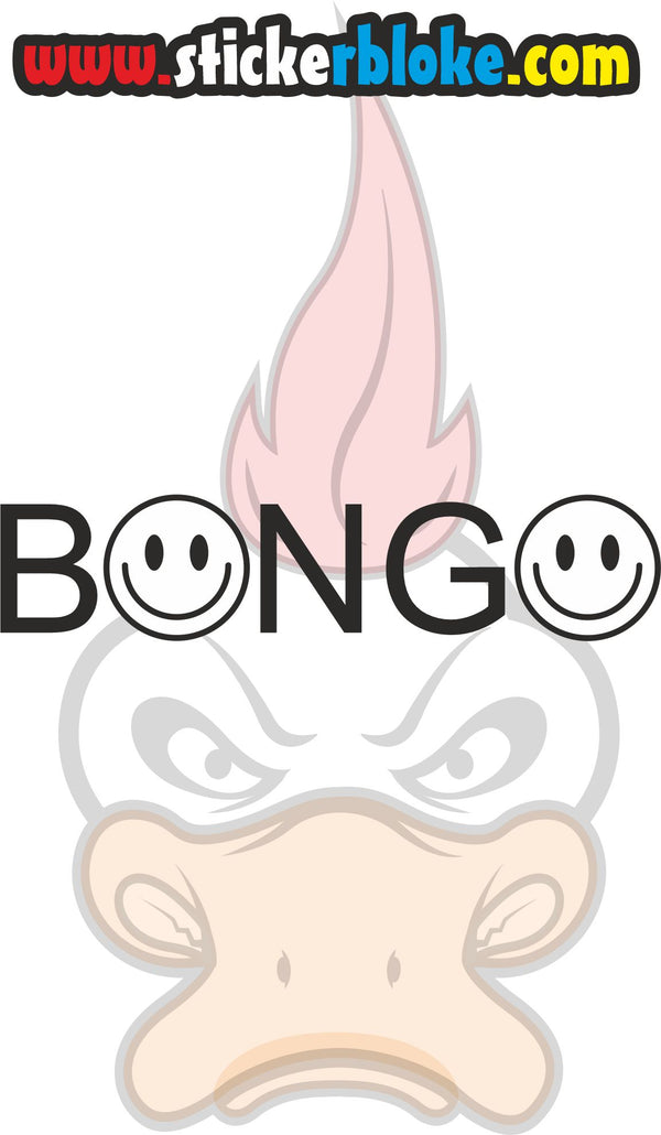BONGO SMILE FACE STICKER – STICKERBLOKE