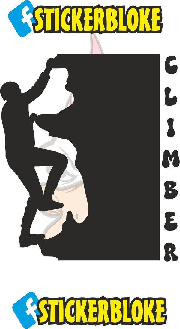 ROCK CLIMBER STICKER – STICKERBLOKE