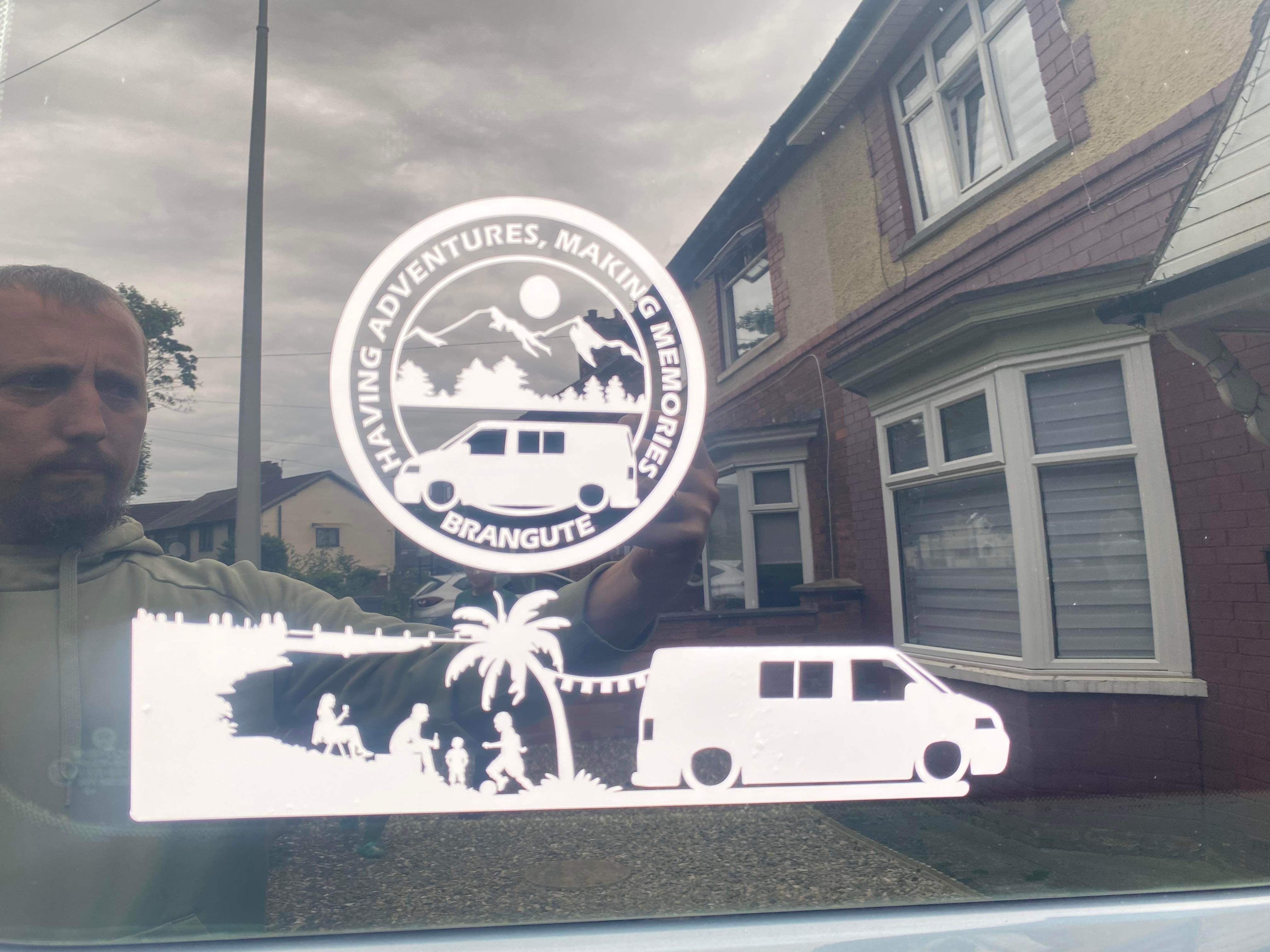 VAN SCENE PERSONALISED STICKER CONTACT ME VIA FACEBOOK – STICKERBLOKE
