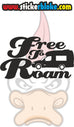 FREE TO ROAM STICKER – STICKERBLOKE