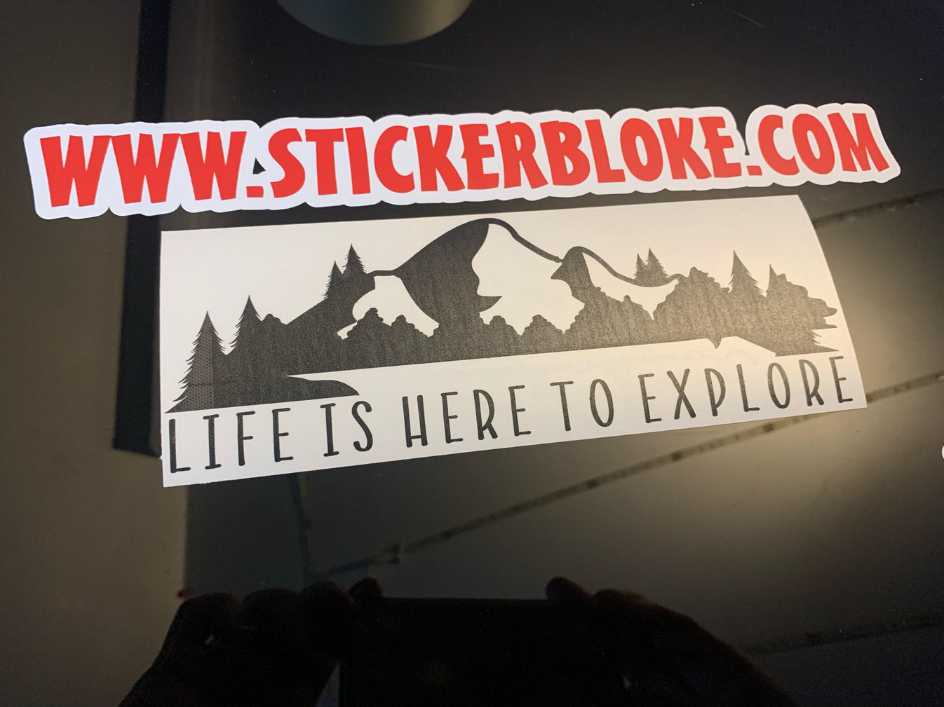 LIFE IS HERE TO EXPLORE STICKER – STICKERBLOKE