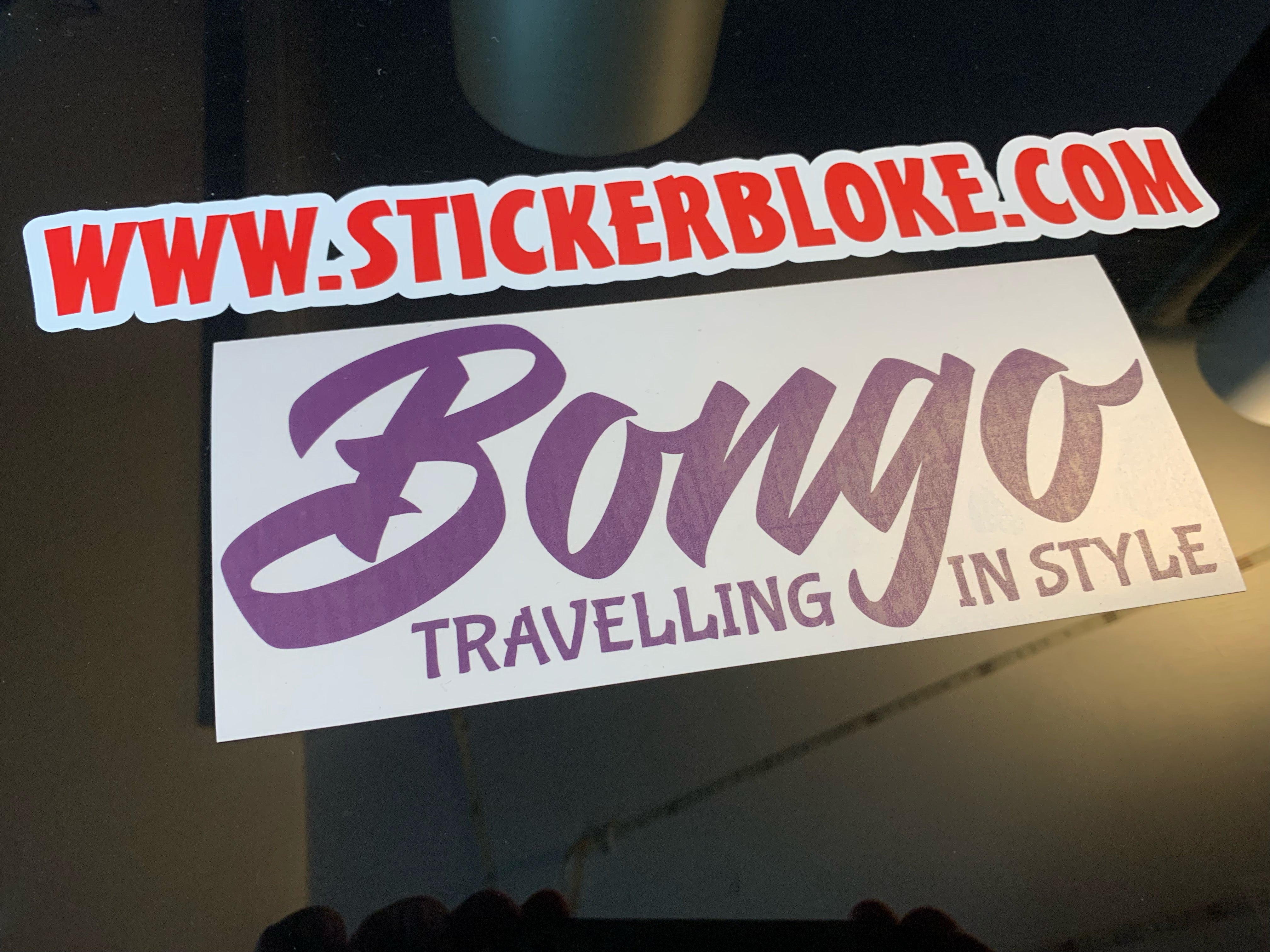 BONGO TRAVELLING IN STYLE STICKER – STICKERBLOKE