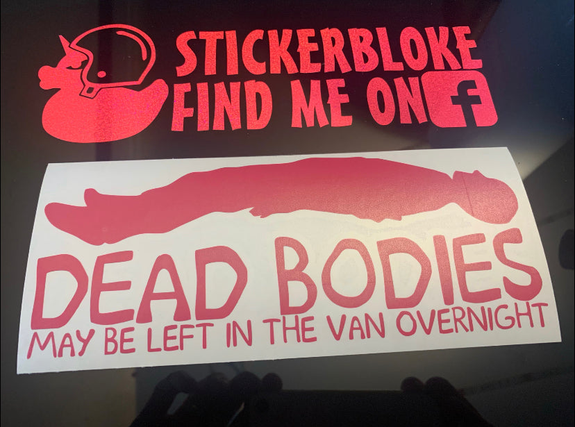 DEAD BODIES STICKER – STICKERBLOKE