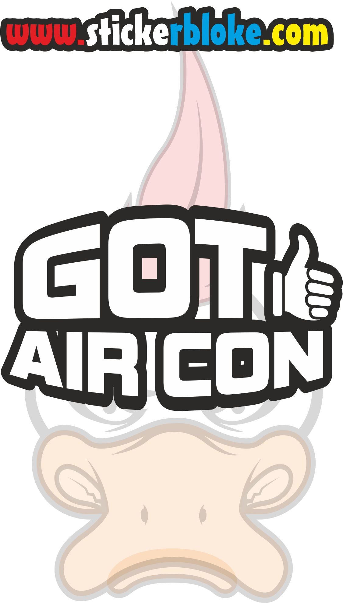 GOT AIR CON STICKER – STICKERBLOKE