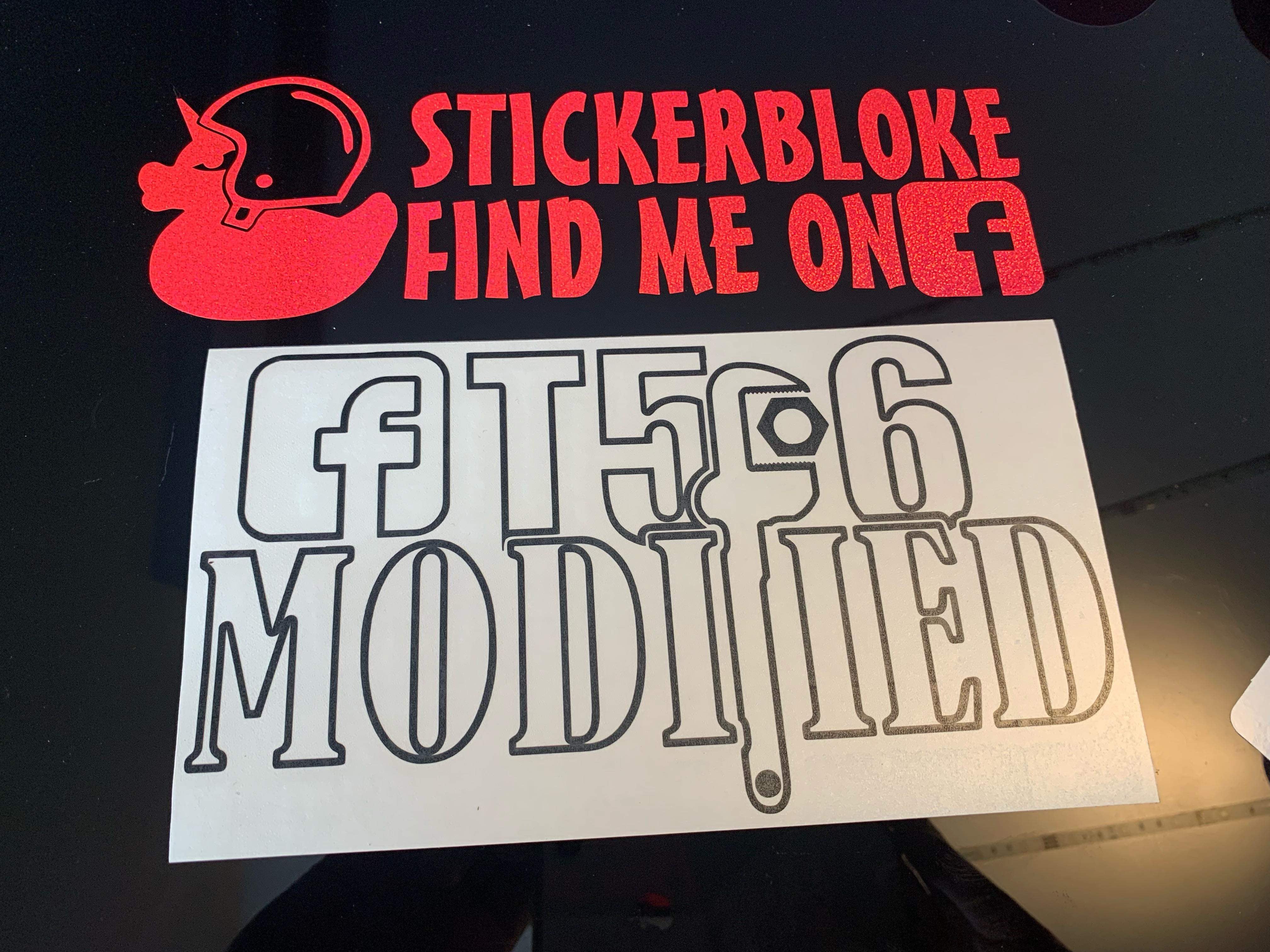 T5 6 MODIFIED OUTLINE STICKER – STICKERBLOKE