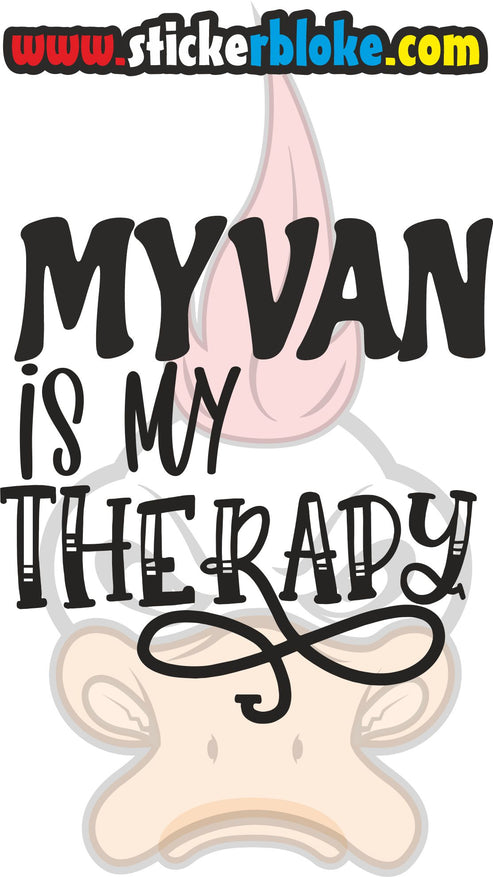MY VAN IS MY THERAPY – STICKERBLOKE