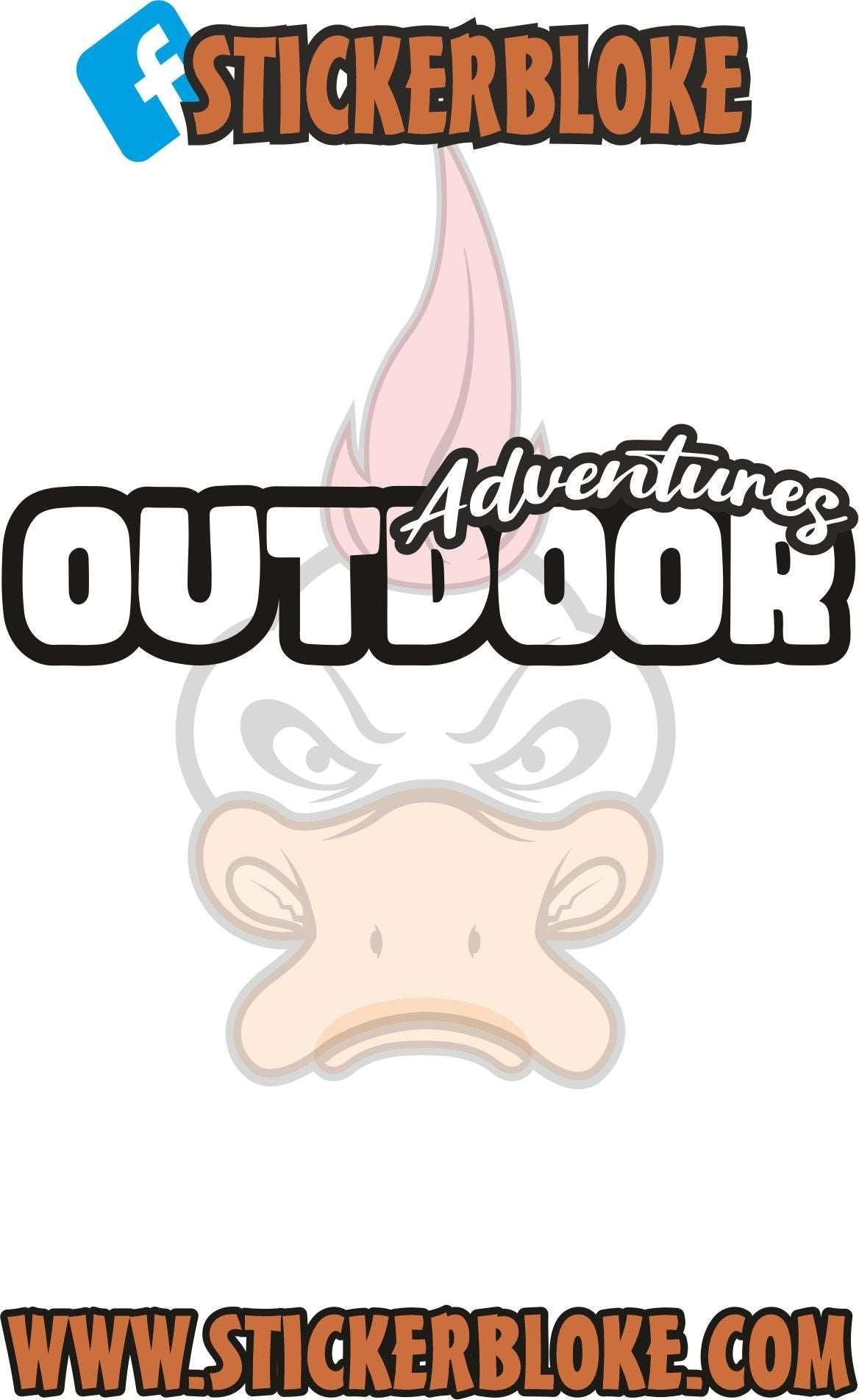 OUTDOOR ADVENTURES STICKER – STICKERBLOKE