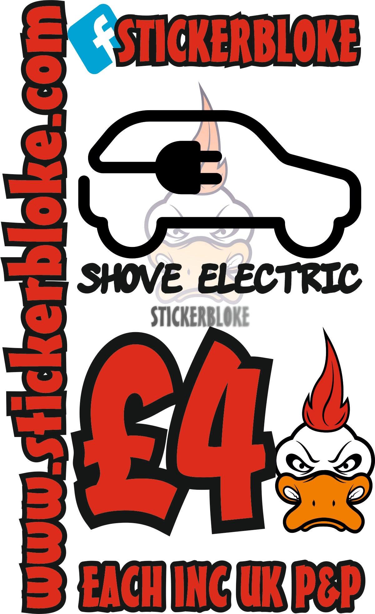 SHOVE ELECTRIC – STICKERBLOKE