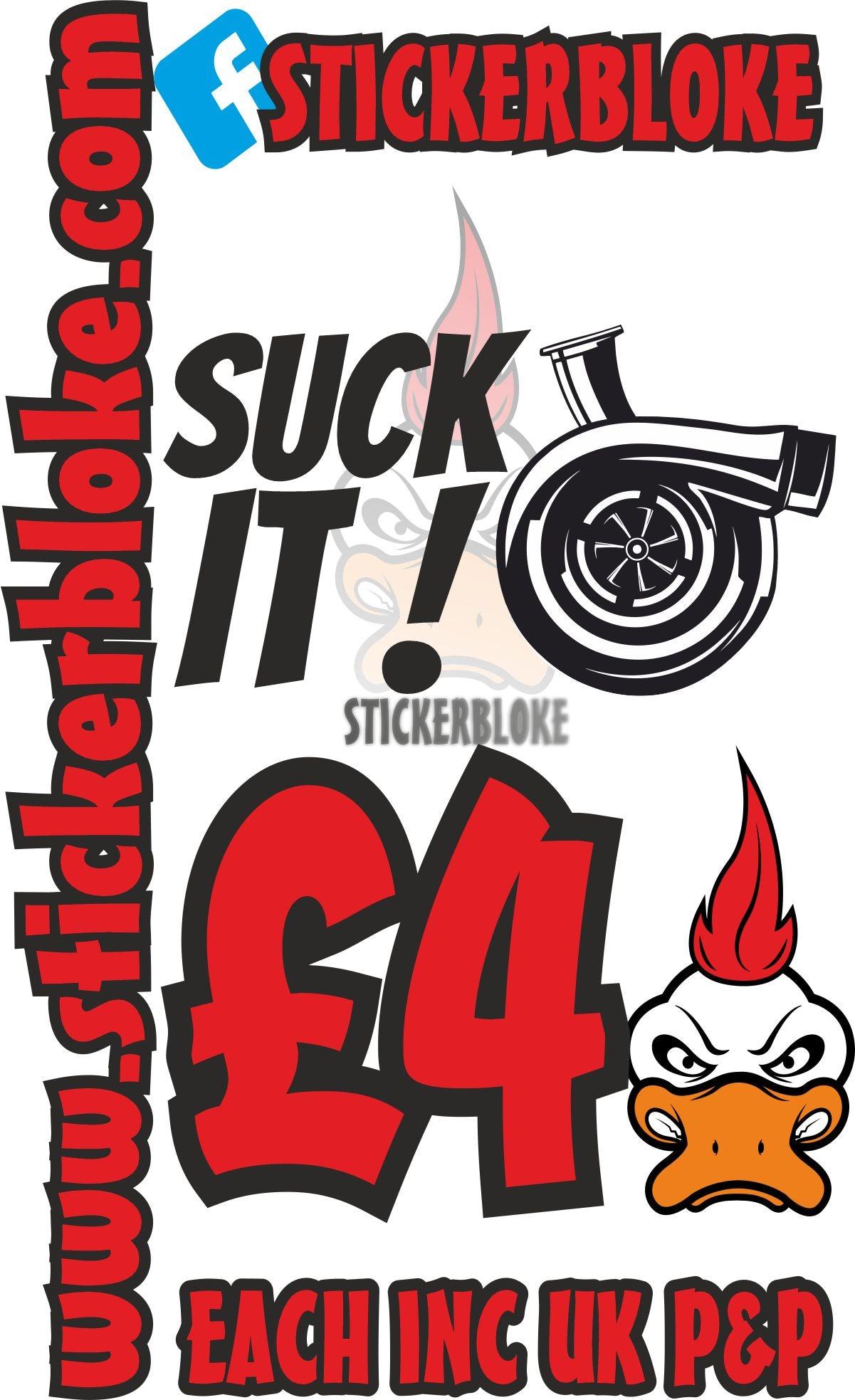 SUCK IT WITH TURBO STICKER – STICKERBLOKE