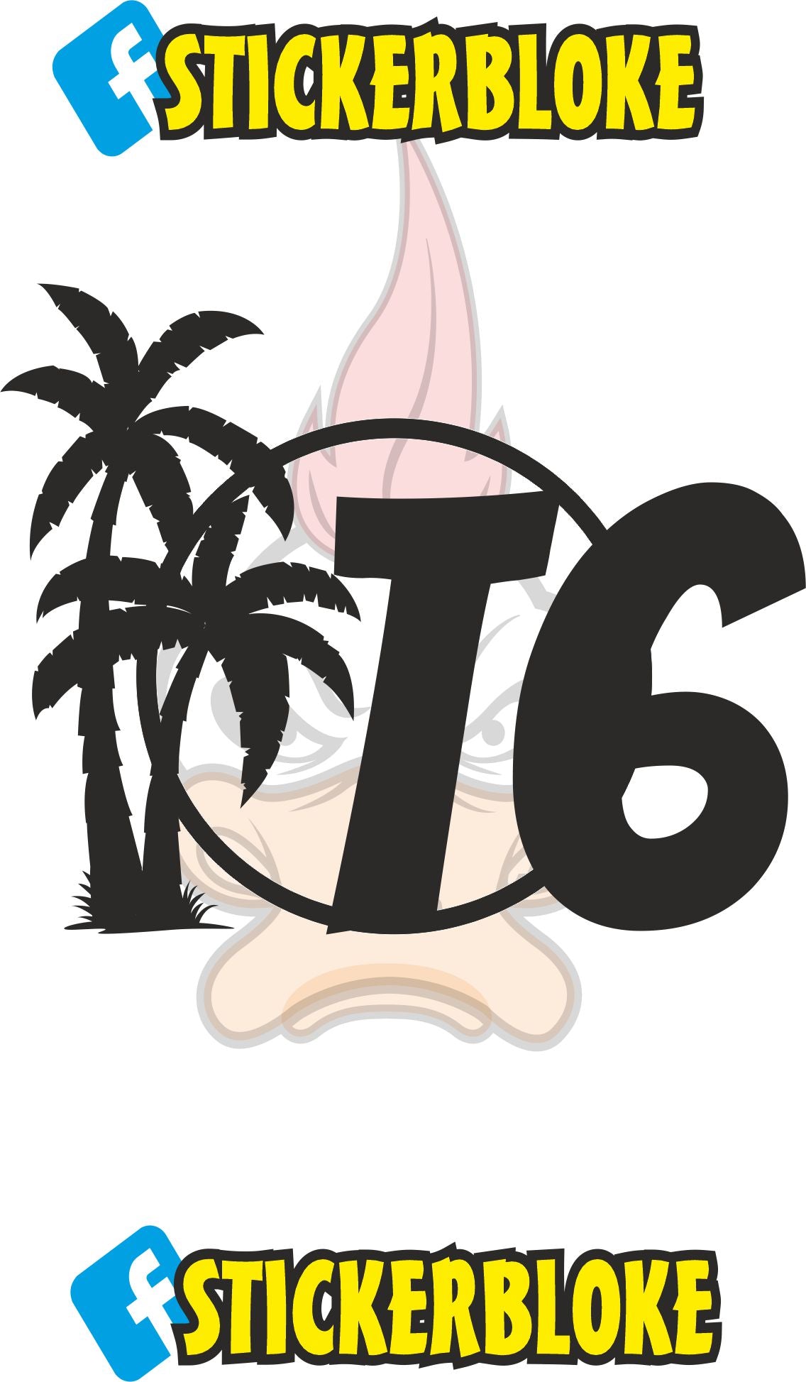 PALM TREE T6 – STICKERBLOKE