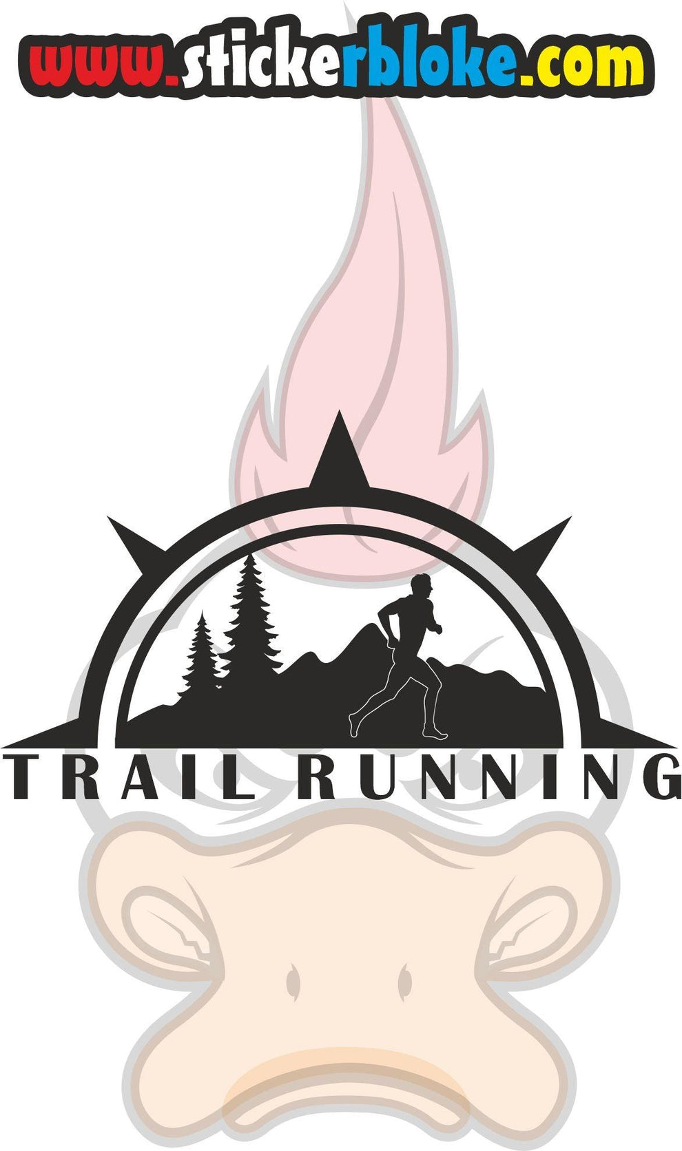 TRAIL RUNNING STICKER – STICKERBLOKE