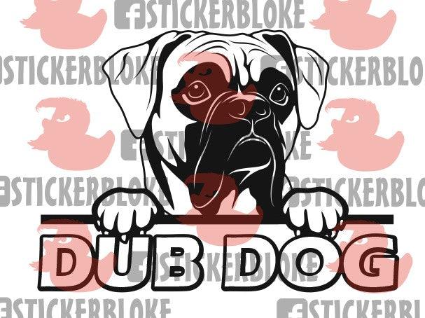 DUB DOG BOXER – STICKERBLOKE