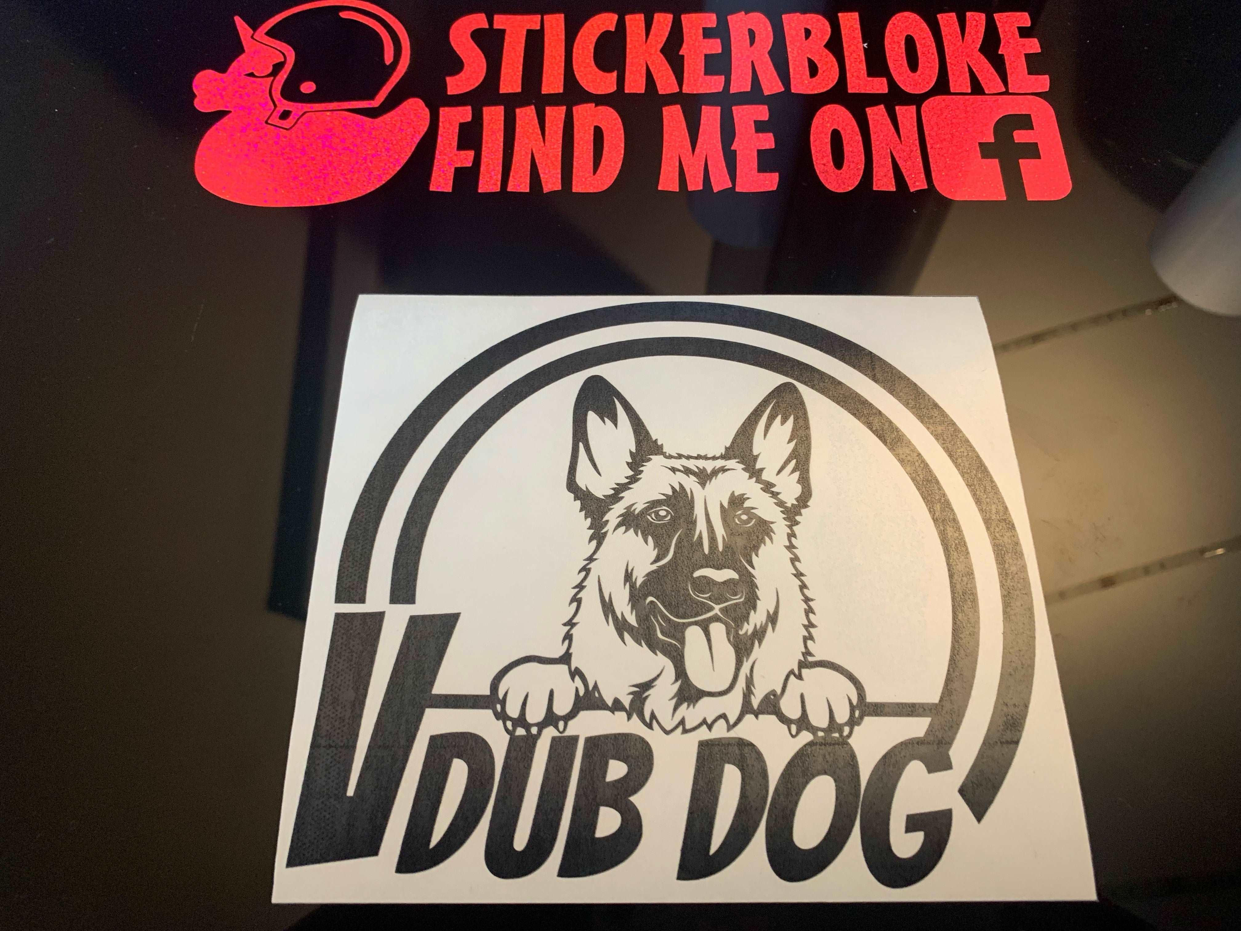 DUB DOG GERMAN SHEPHERD – STICKERBLOKE