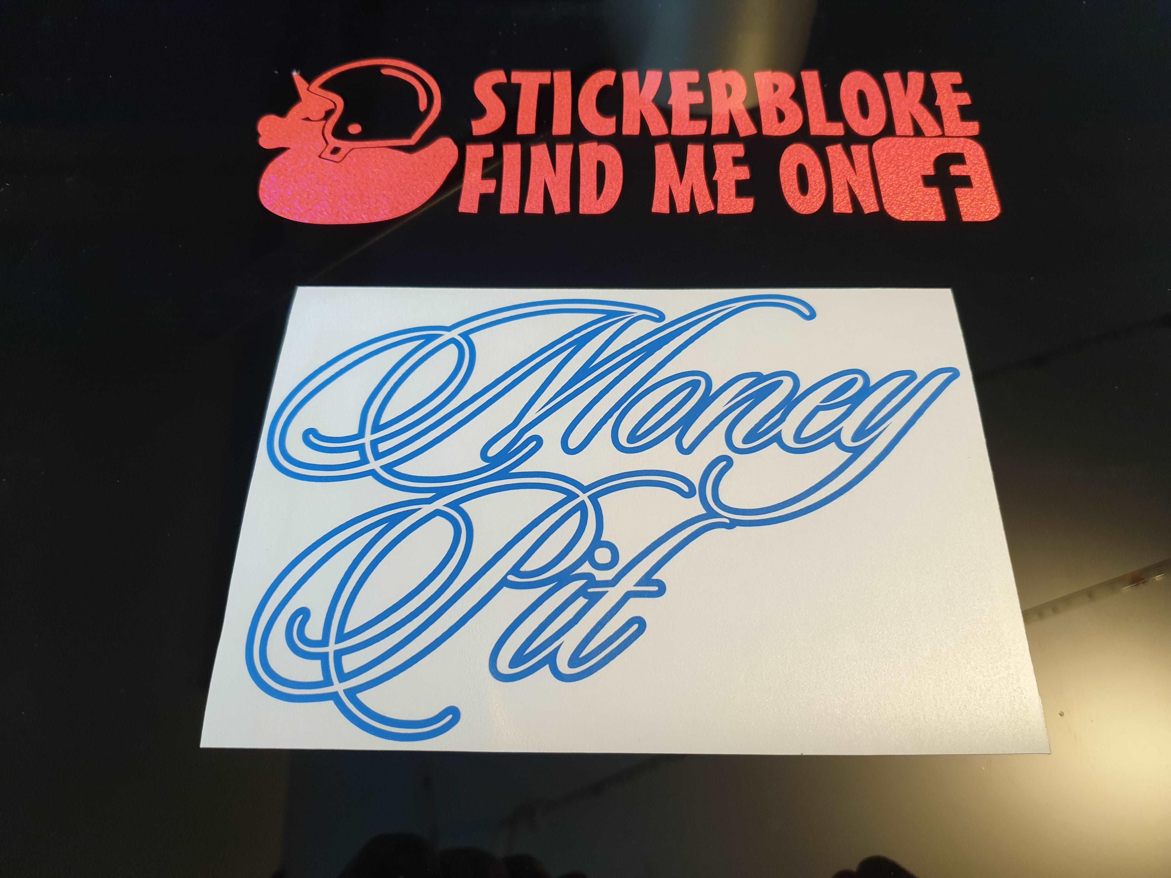 MONEY PIT SCRIPT FONT – STICKERBLOKE
