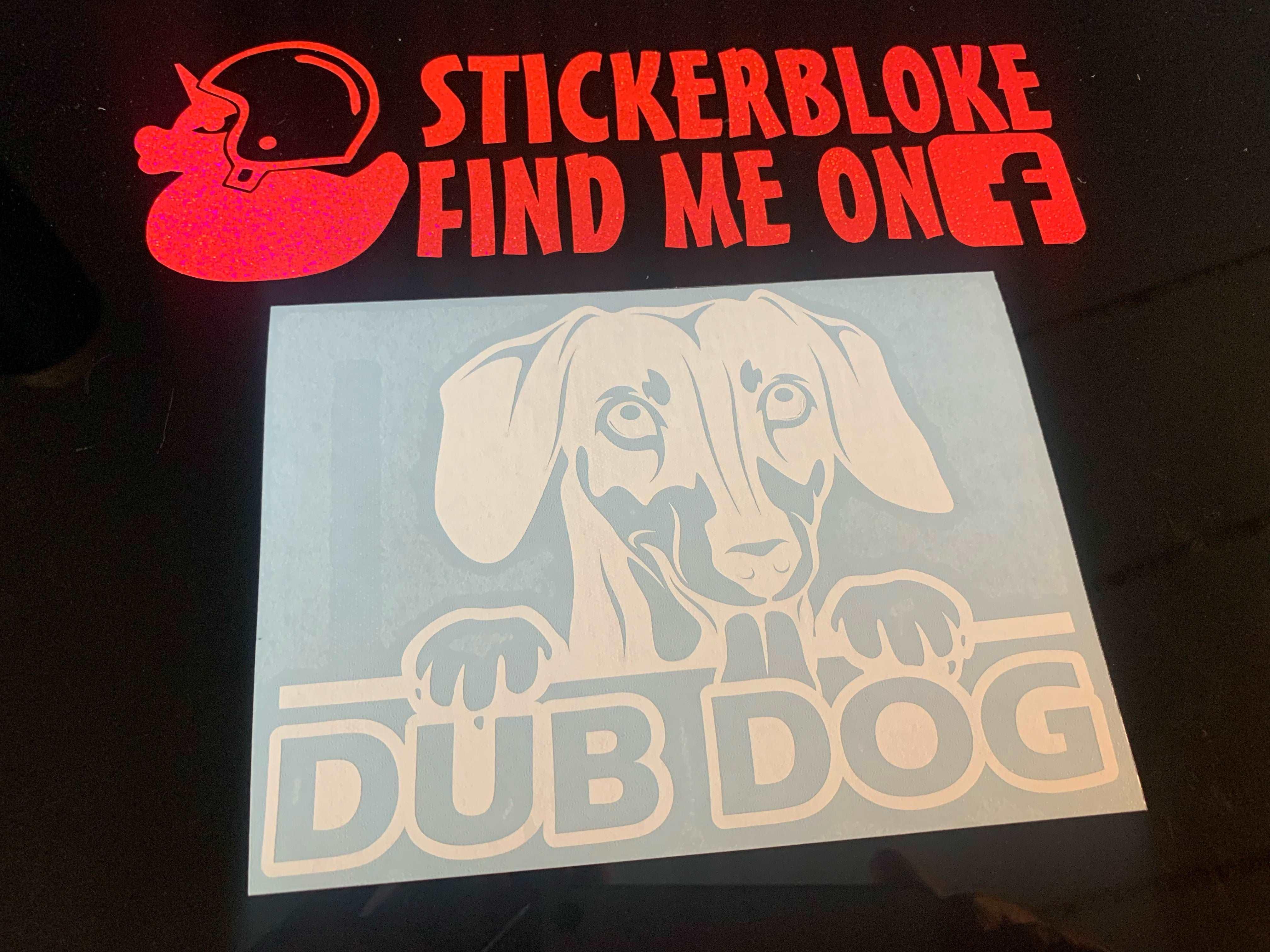 DUB DOG DASCHUND SAUSAGE DOG – STICKERBLOKE