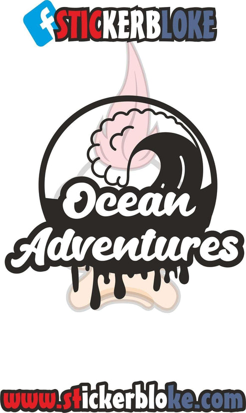 OCEAN ADVENTURES WAVE CIRCLE STICKER – STICKERBLOKE