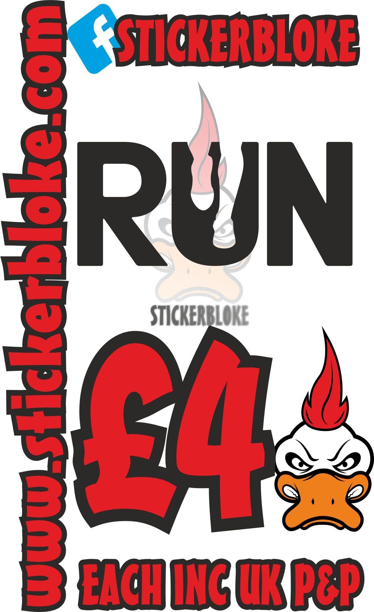 RUN STICKER – STICKERBLOKE