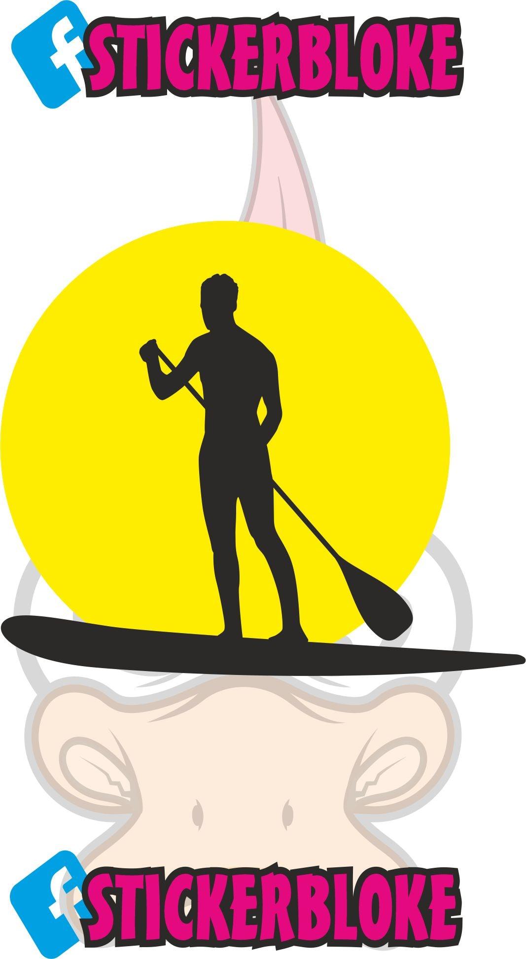 SUP MALE WITH SUN STICKER – STICKERBLOKE
