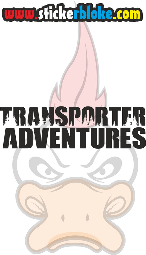 TRANSPORTER ADVENTURES STICKER – STICKERBLOKE
