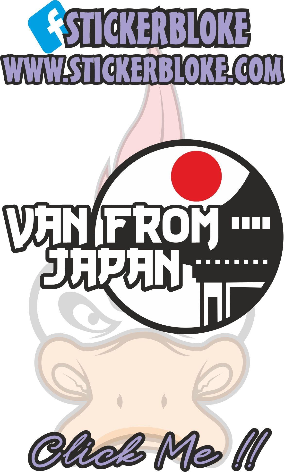 VAN FROM JAPAN STICKER – STICKERBLOKE