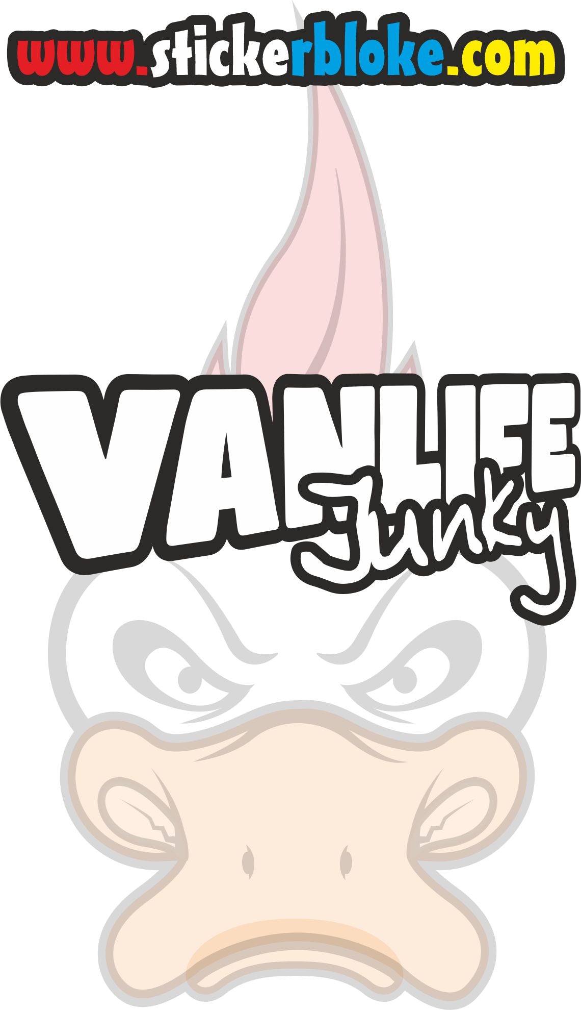VANLIFE JUNKY STICKER – STICKERBLOKE