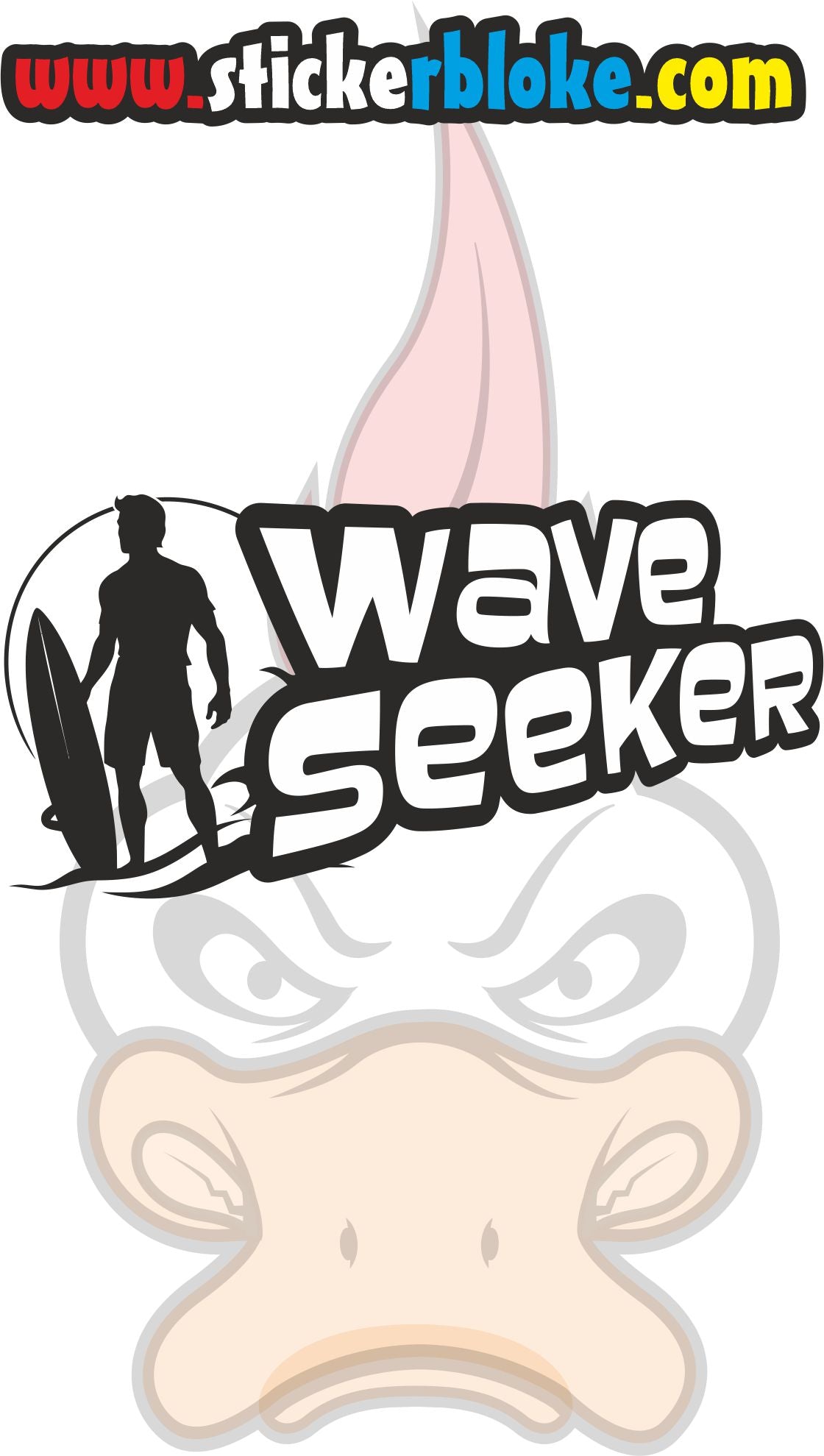 WAVE SEEKER STICKER – STICKERBLOKE